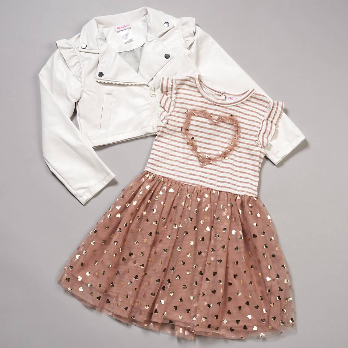 Click here for Girls (4-6x) Little Lass(R) 2pc. Heart Rib Tulle D... prices