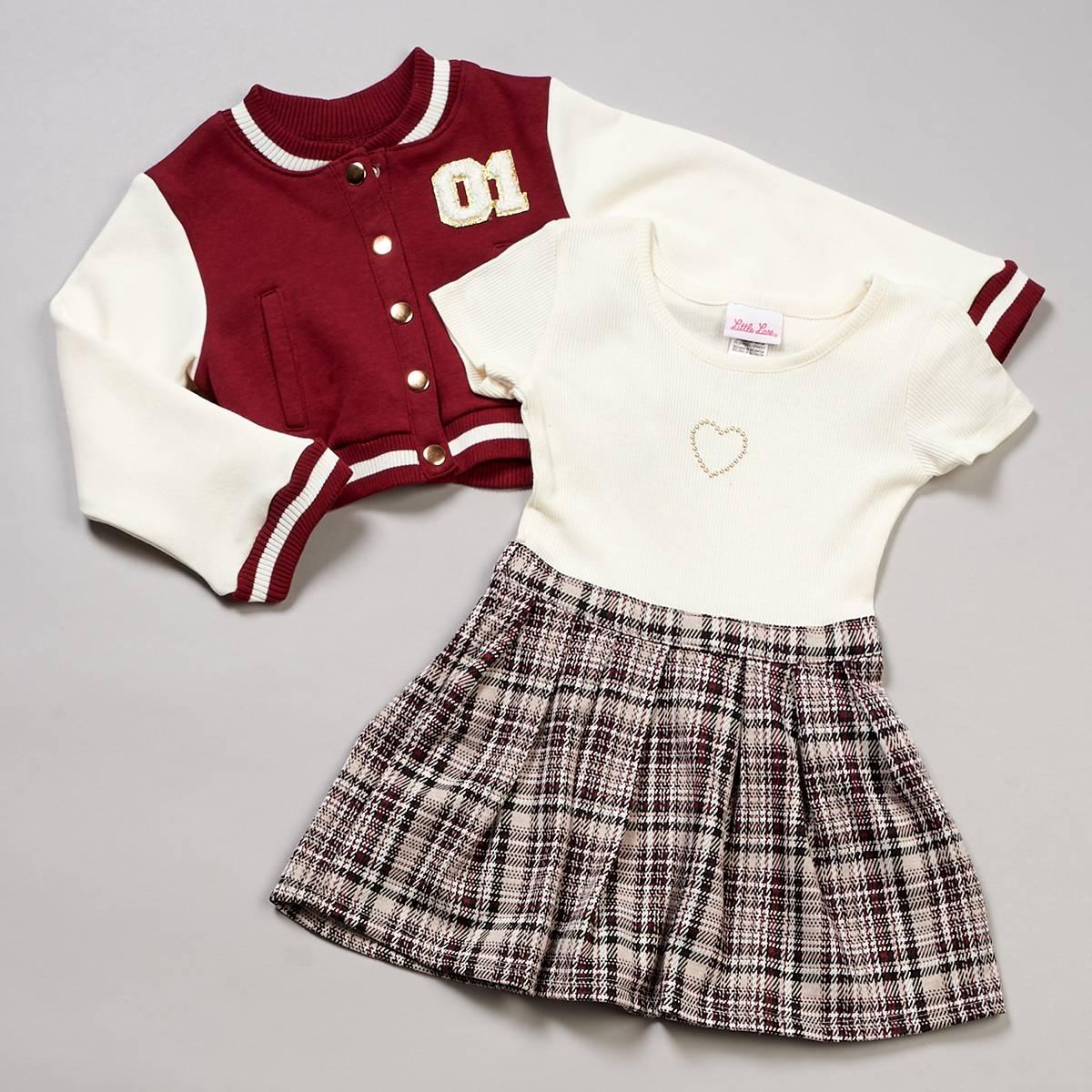 Click here for Girls (4-6x) Little Lass(R) Rib Plaid Dress with V... prices