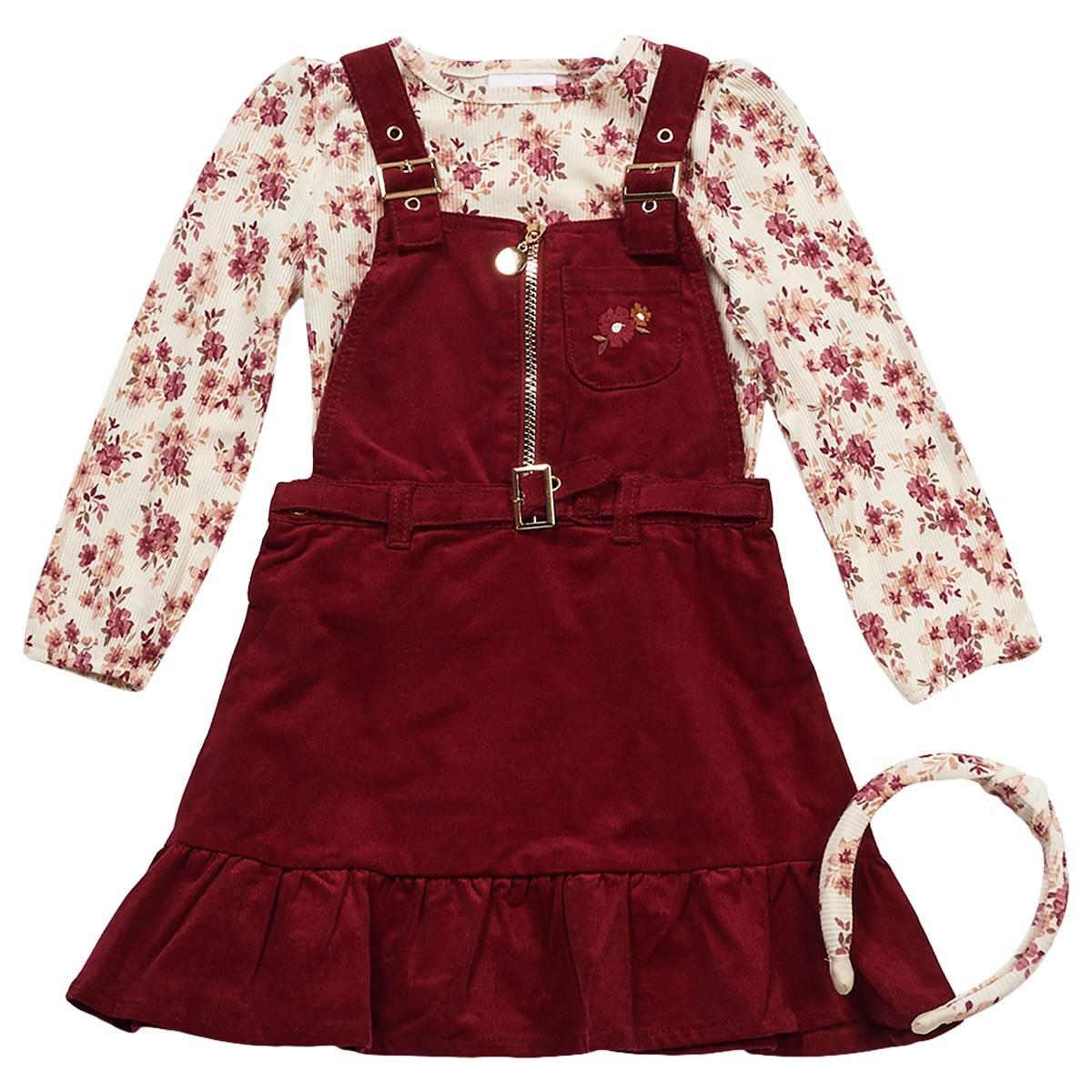 Click here for Girls (4-6x) Little Lass(R) Corduroy Jumper & Flor... prices