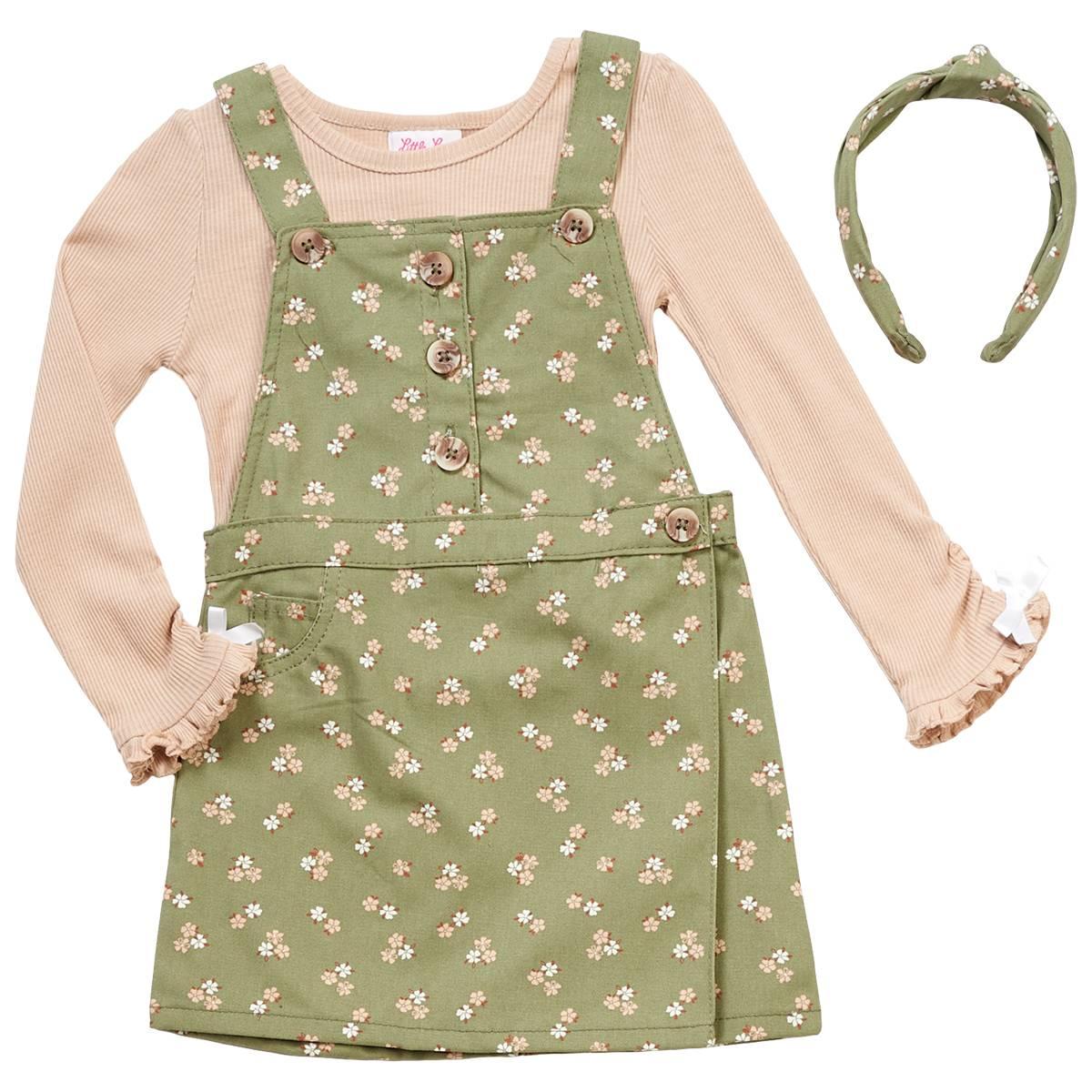 Click here for Girls (4-6x) Little Lass(R) Ditsy Twill Jumper & R... prices