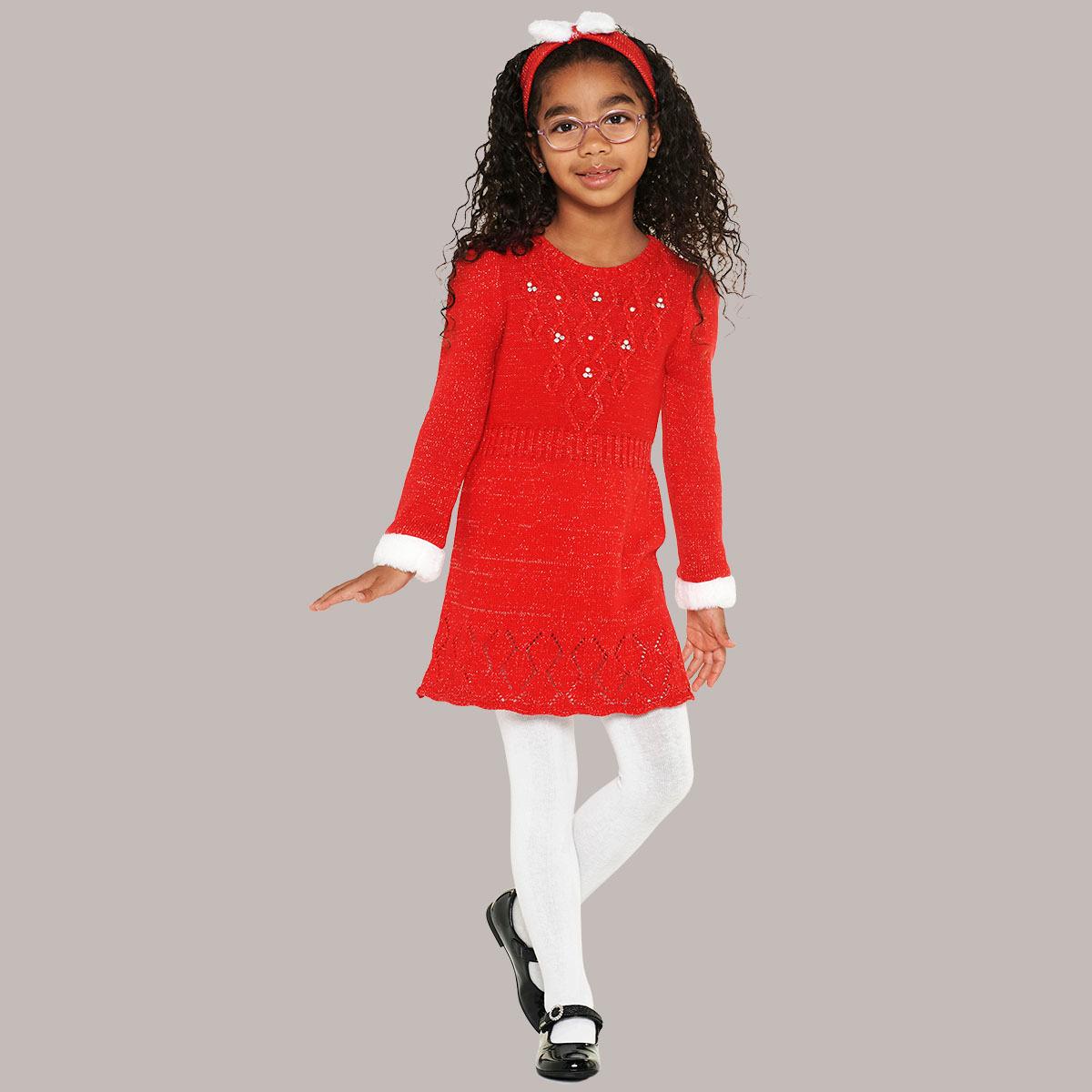 Click here for Girls (4-6x) Little Lass(R) 3pc. Lurex Cable Knit... prices
