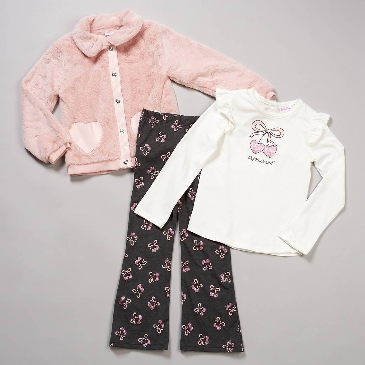 Click here for Girls (4-6x) Little Lass(R) 3pc. Faux Fur Jacket &... prices