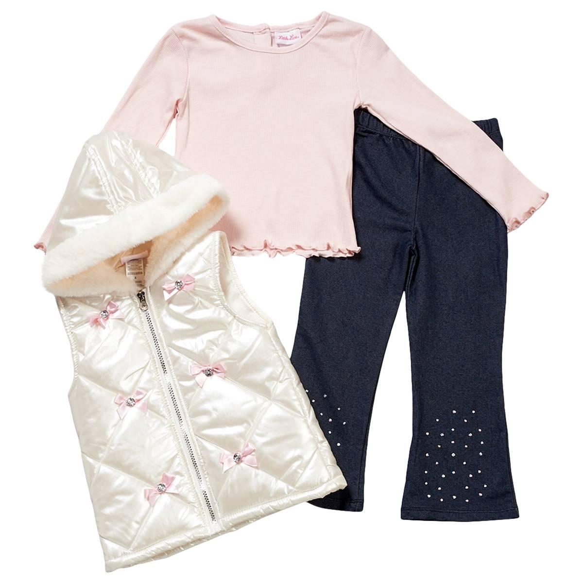 Click here for Girls (4-6x) Little Lass(R) 3pc. Iridescent Bow Ve... prices