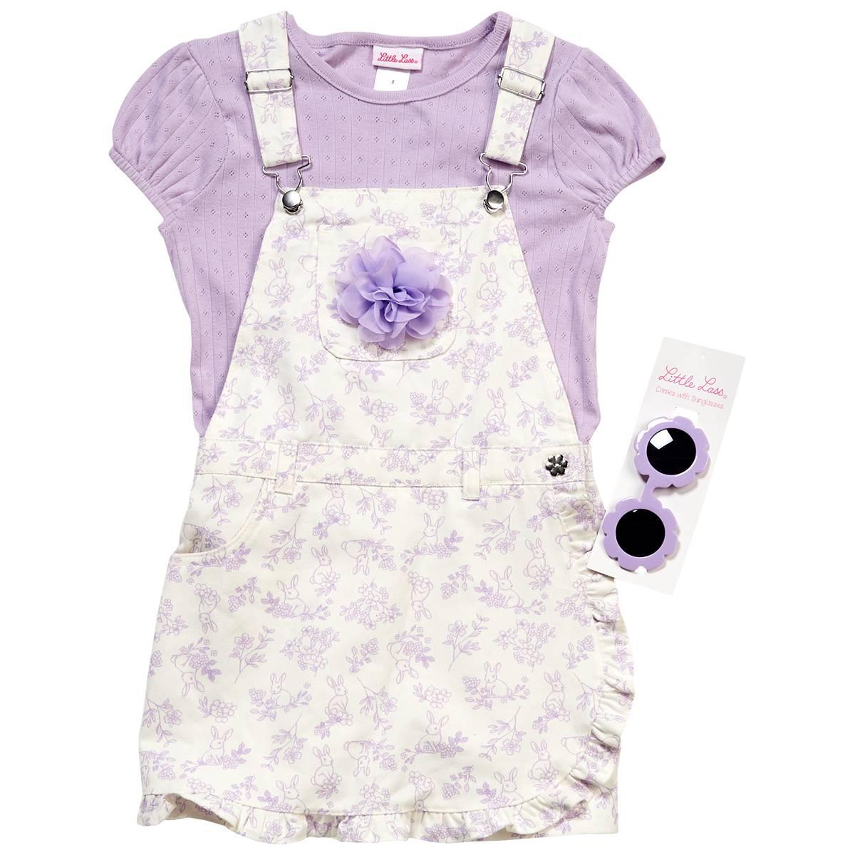Click here for Girls (7-12) Little Lass(R) Ribbed Top/Floral Jump... prices