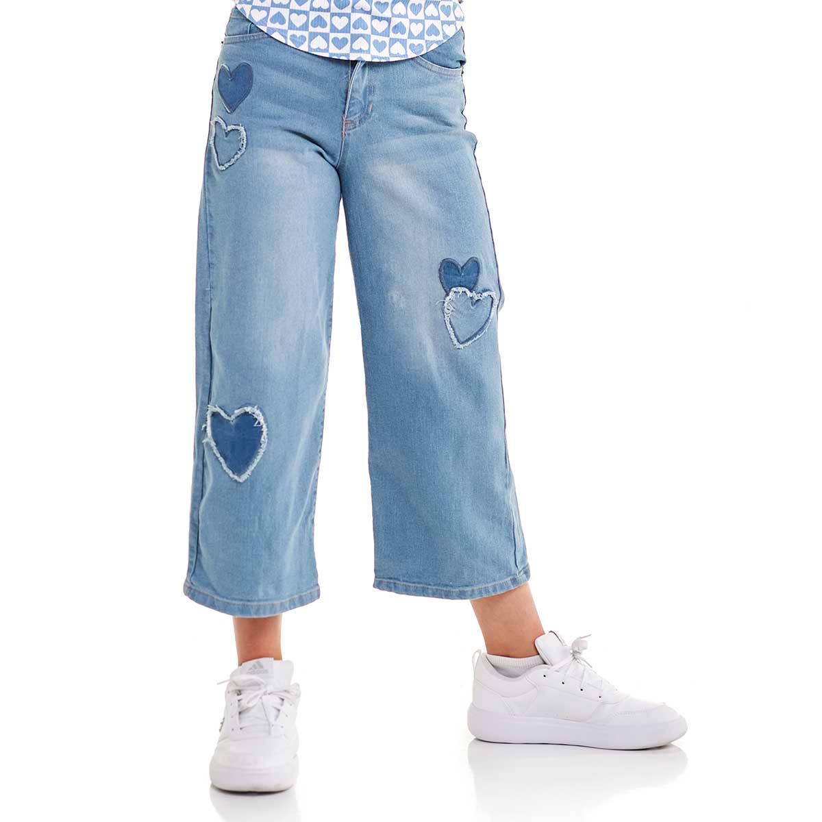 Click here for Girls (7-12) Derek Heart Heart Applique Jeans - Jo... prices