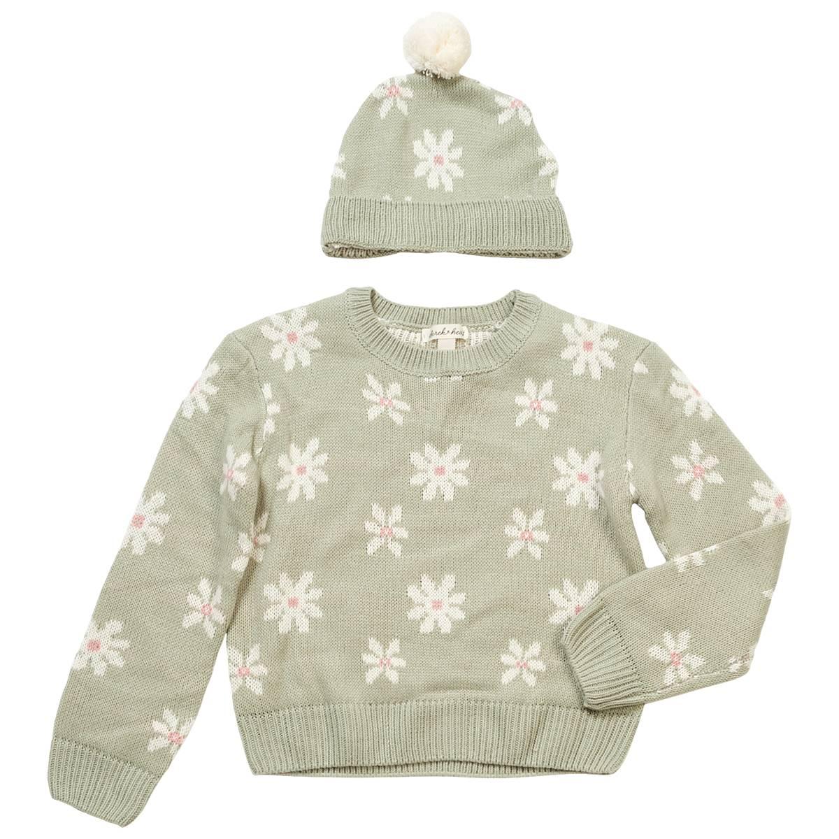 Click here for Girls (7-12) Derek Heart Long Sleeve Flower Sweate... prices