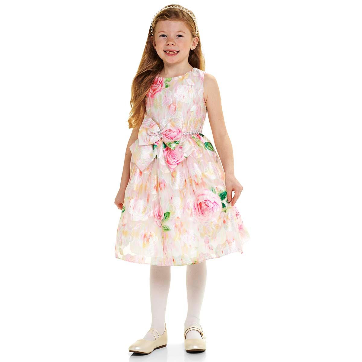 Click here for Girls (4-6x) Bonnie Jean Floral Burnout Jacquard D... prices