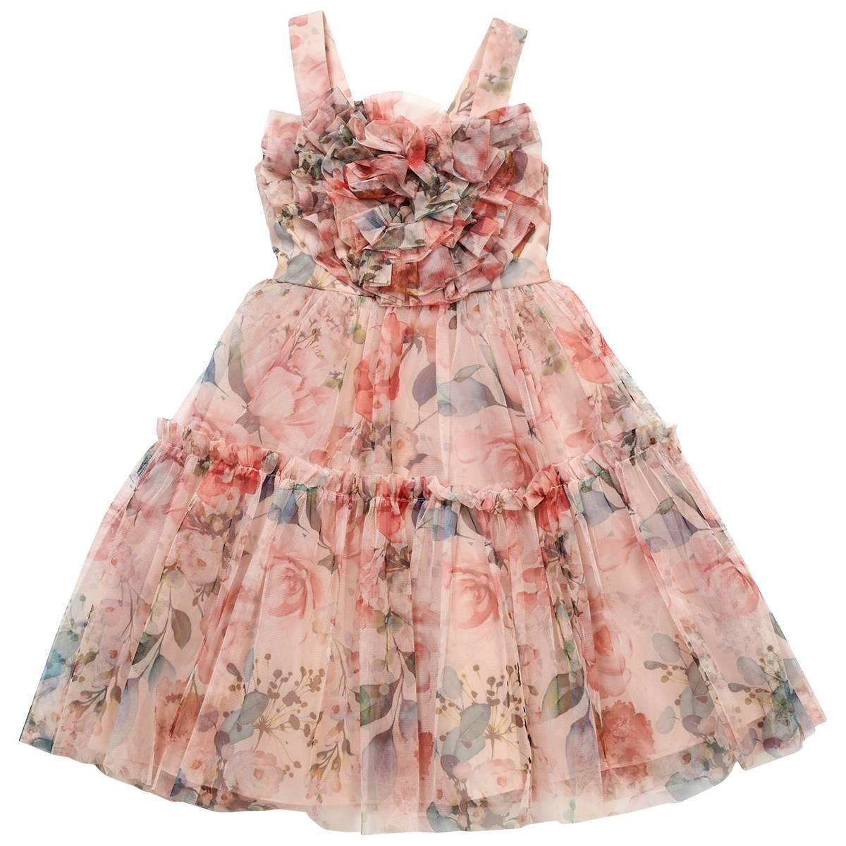 Click here for Girls (7-16) Bonnie Jean Sleeveless Floral Appliqu... prices