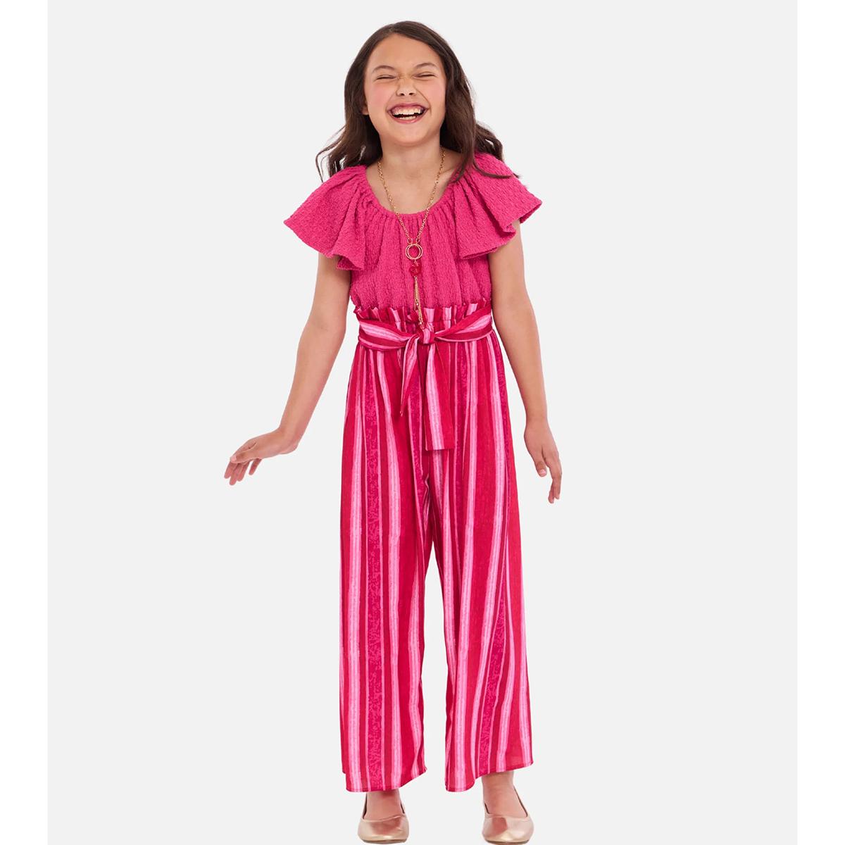 Click here for Girls (7-16) Bonnie Jean Flutter Sleeve Stripe Jum... prices