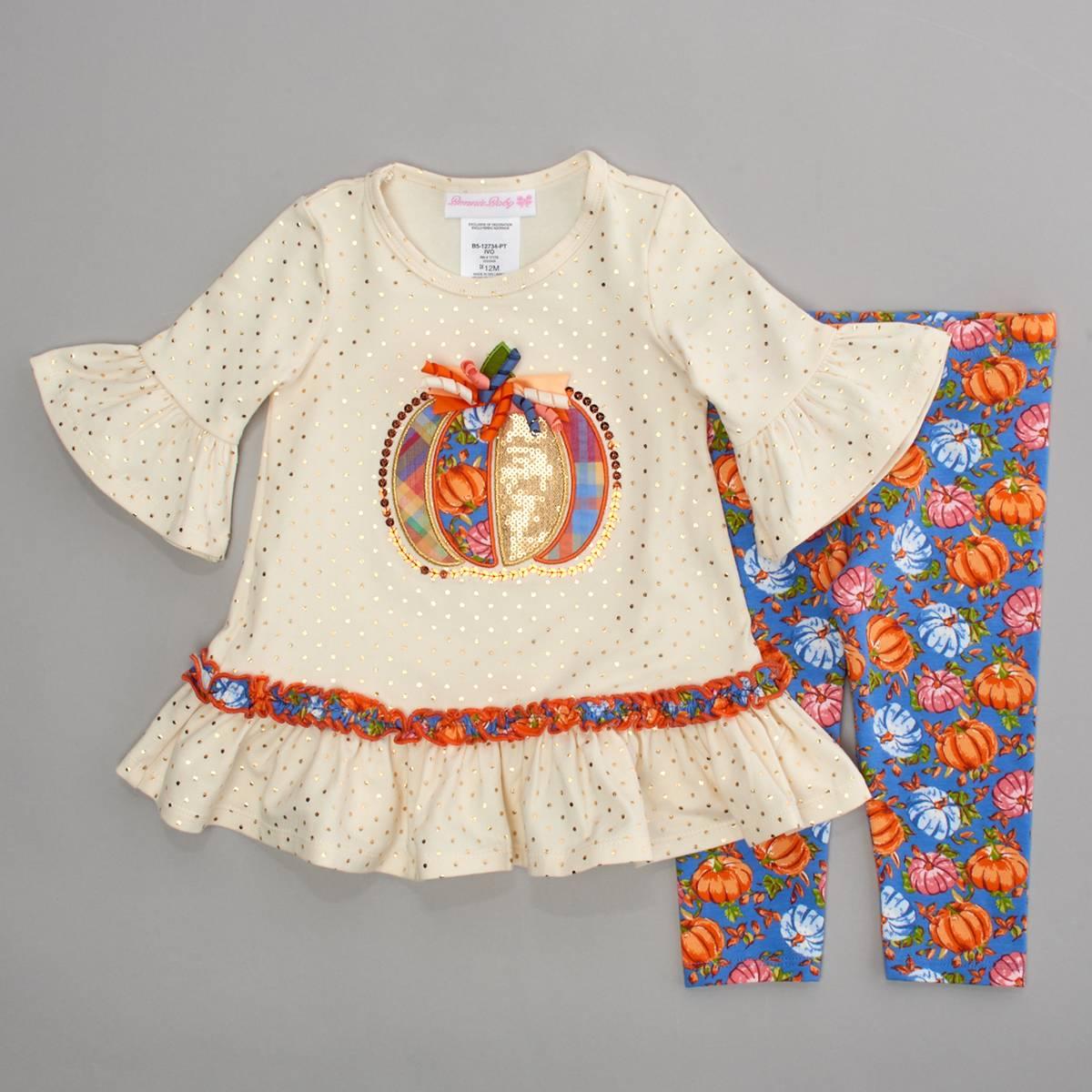 Click here for Baby Girl (12-24M) Bonnie Jean Polka Dot/Pumpkin L... prices