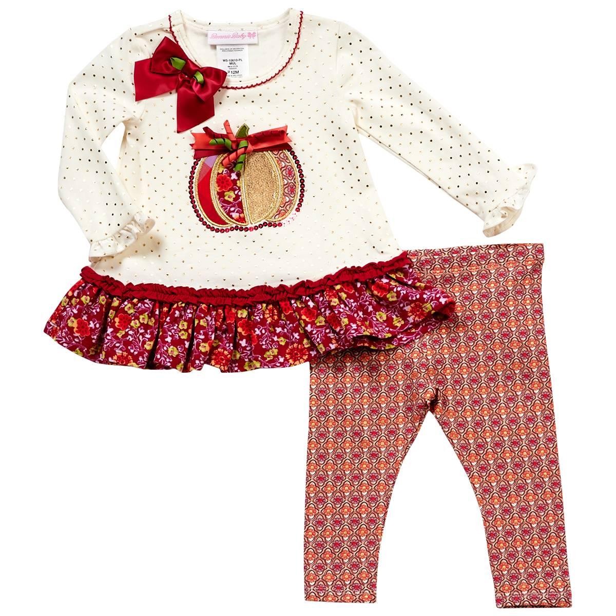Click here for Baby Girl (12-24M) Bonnie Jean Pumpkin Tunic & Leg... prices