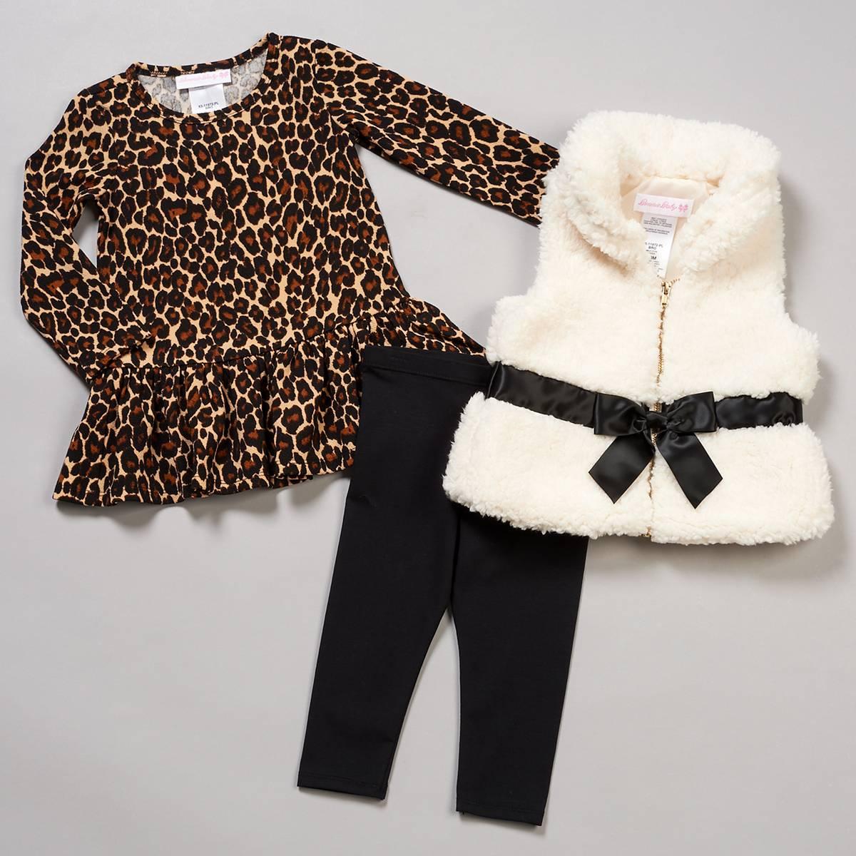 Click here for Baby Girl (12-24M) Bonnie Jean 3pc. Leopard Tunic/... prices