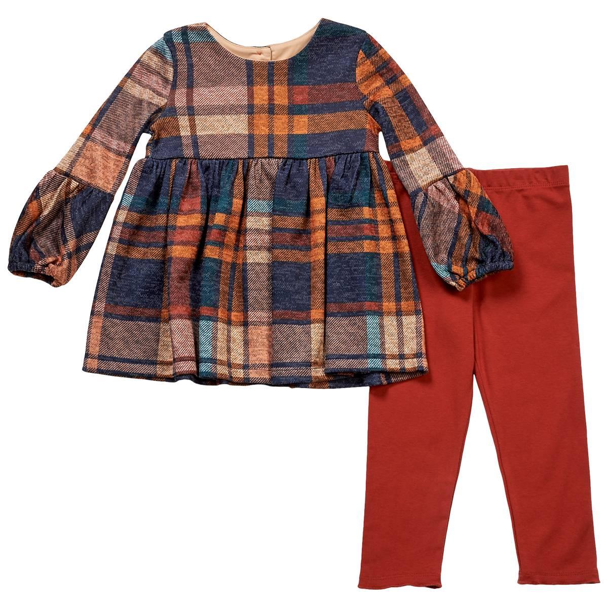 Click here for Toddler Girl Bonnie Jean Plaid Tunic & Leggings Se... prices