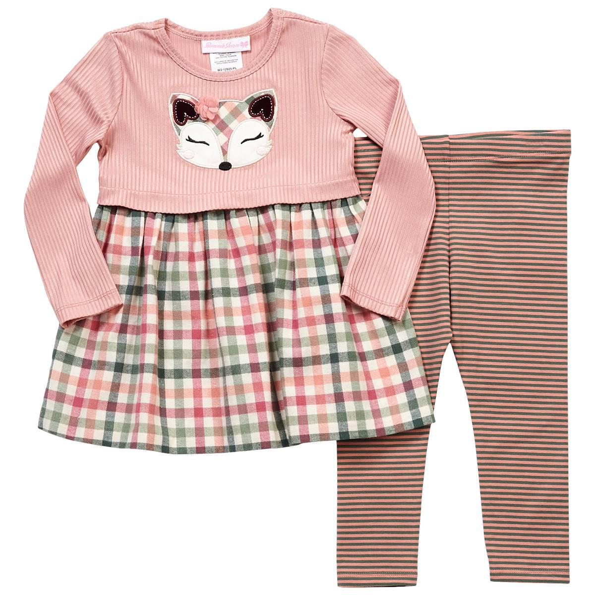 Click here for Toddler Girl Bonnie Jean Long Sleeve Fox Check Top... prices