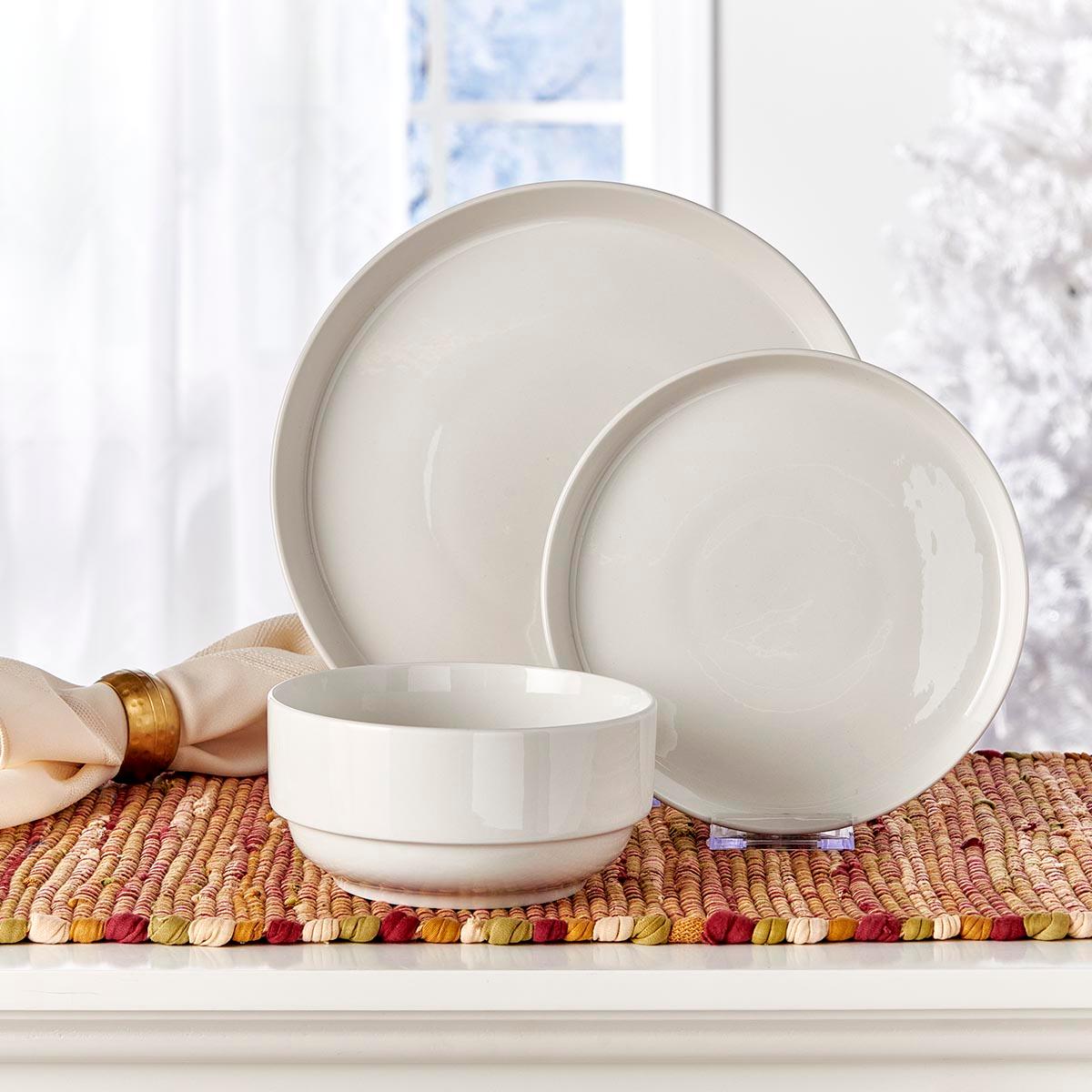 Click here for Gibson Snowscape 12pc. Stackable Dinnerware prices