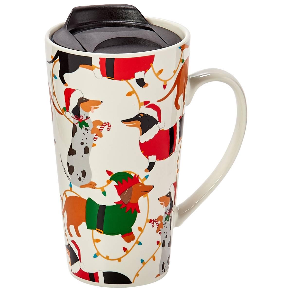 Click here for Godinger 18oz. Sweater Dogs Travel Mug prices