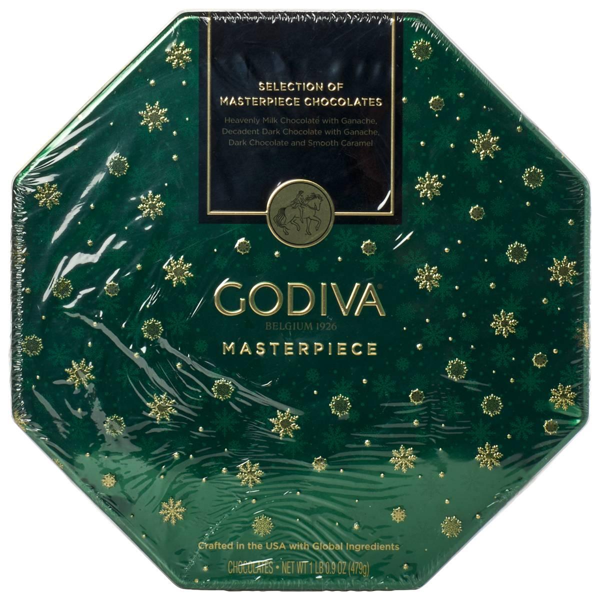 Click here for Godiva 50pc. Masterpiece Holiday Chocolates Tin prices