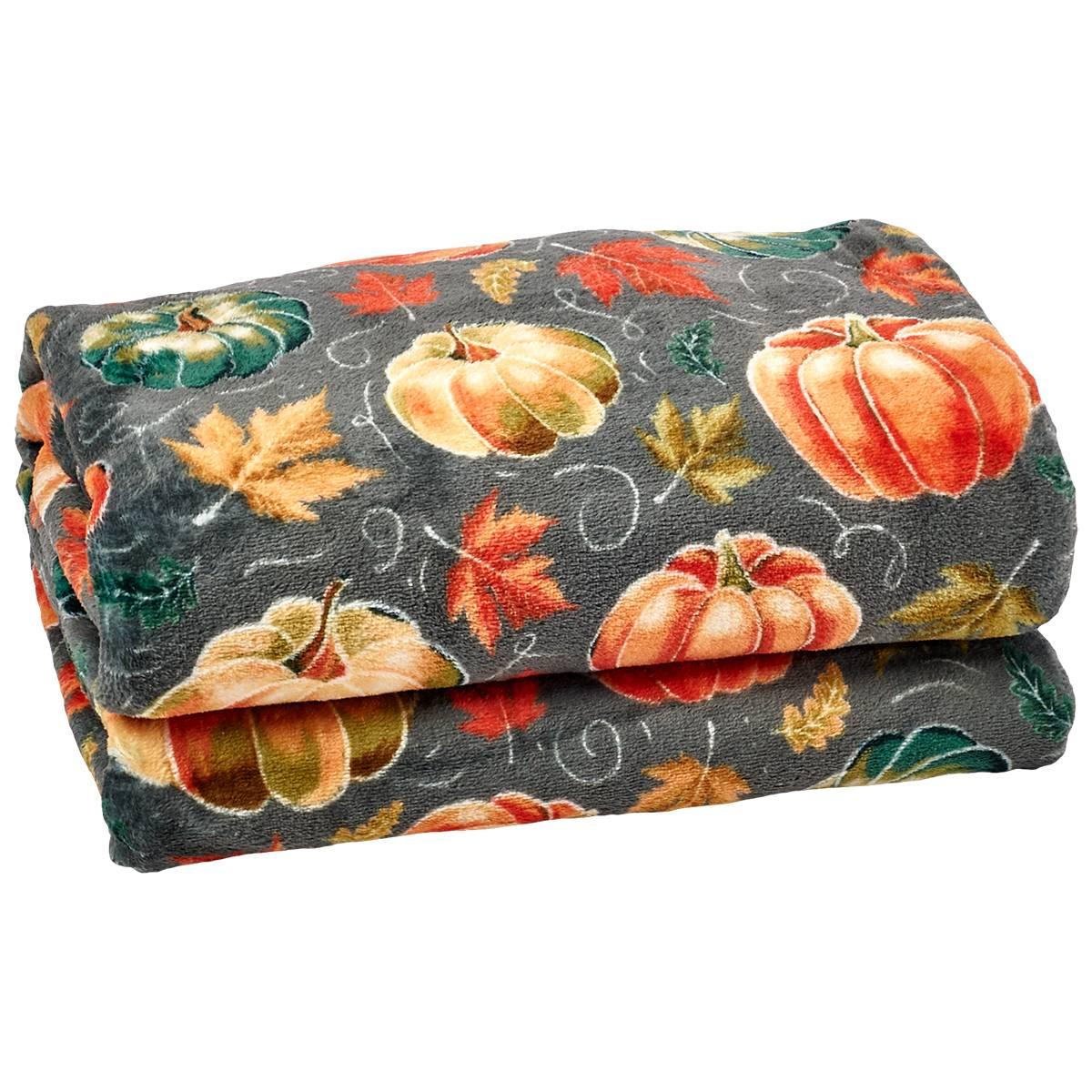 Click here for Ashley Cooper(tm) Pumpkin Fall Plush Throw prices