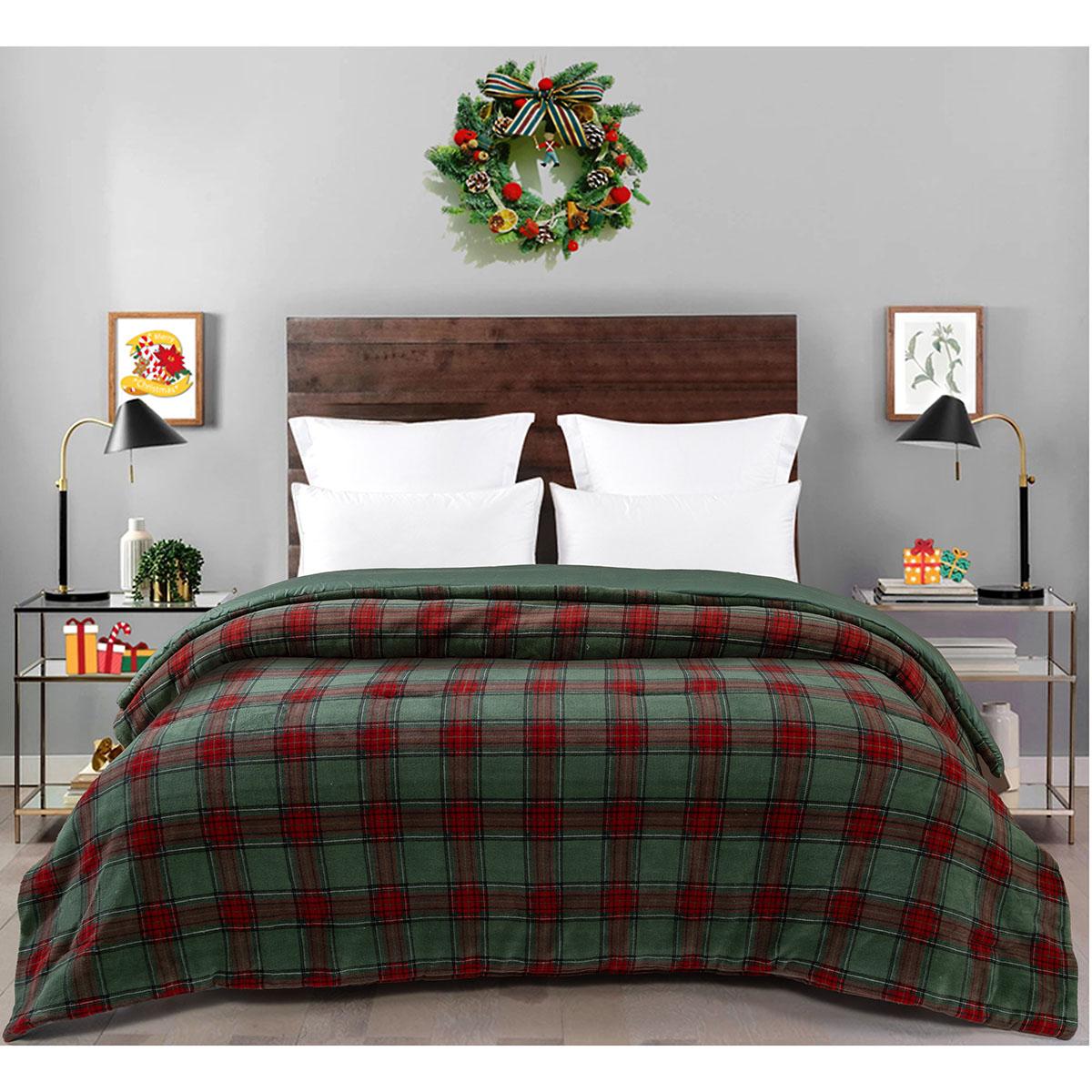 Click here for Ashley Cooper(tm) Mistletoe Plaid Plush Comforter prices