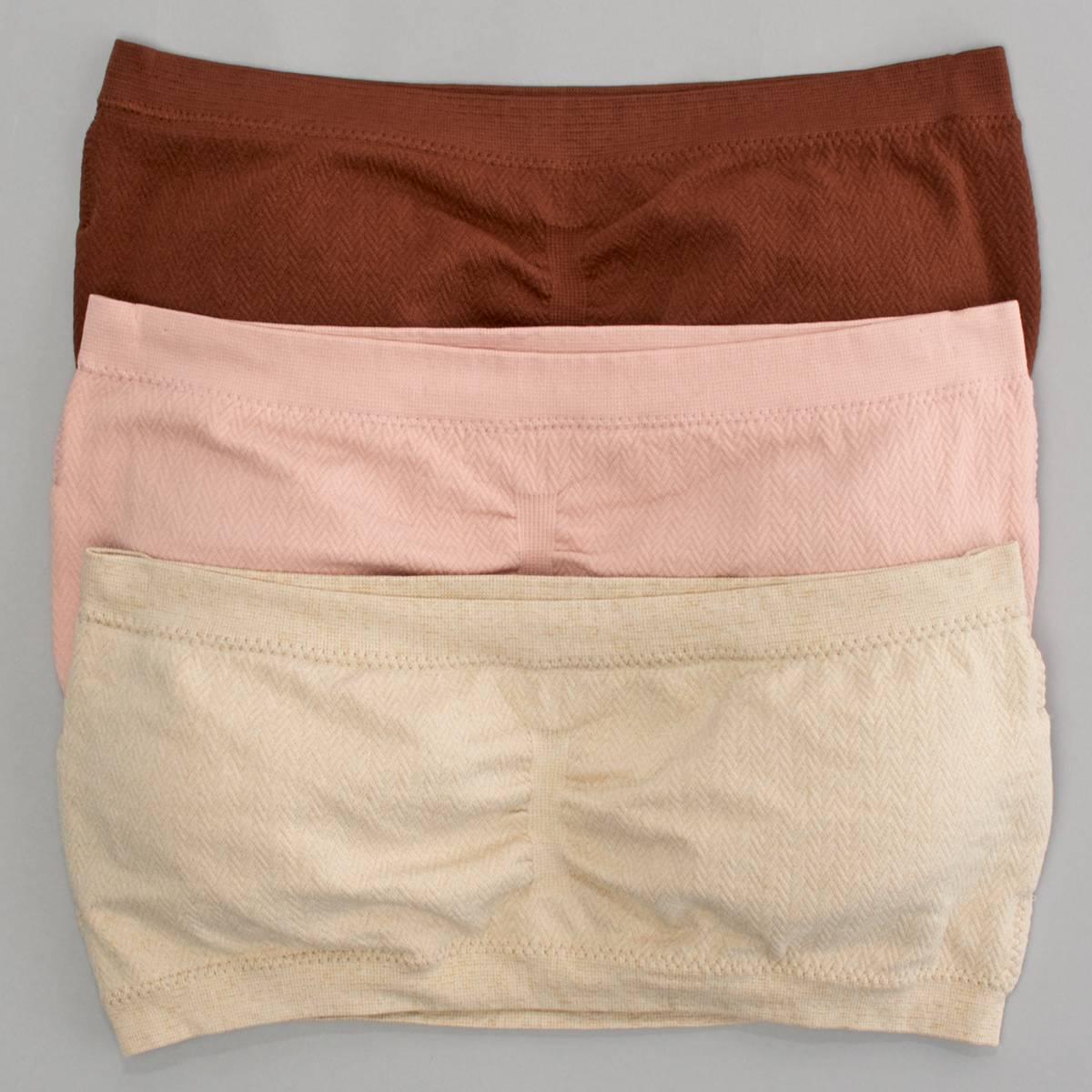 Click here for Womens Wild Dream 3pk. Wild Chevron Bandeau Bras -... prices