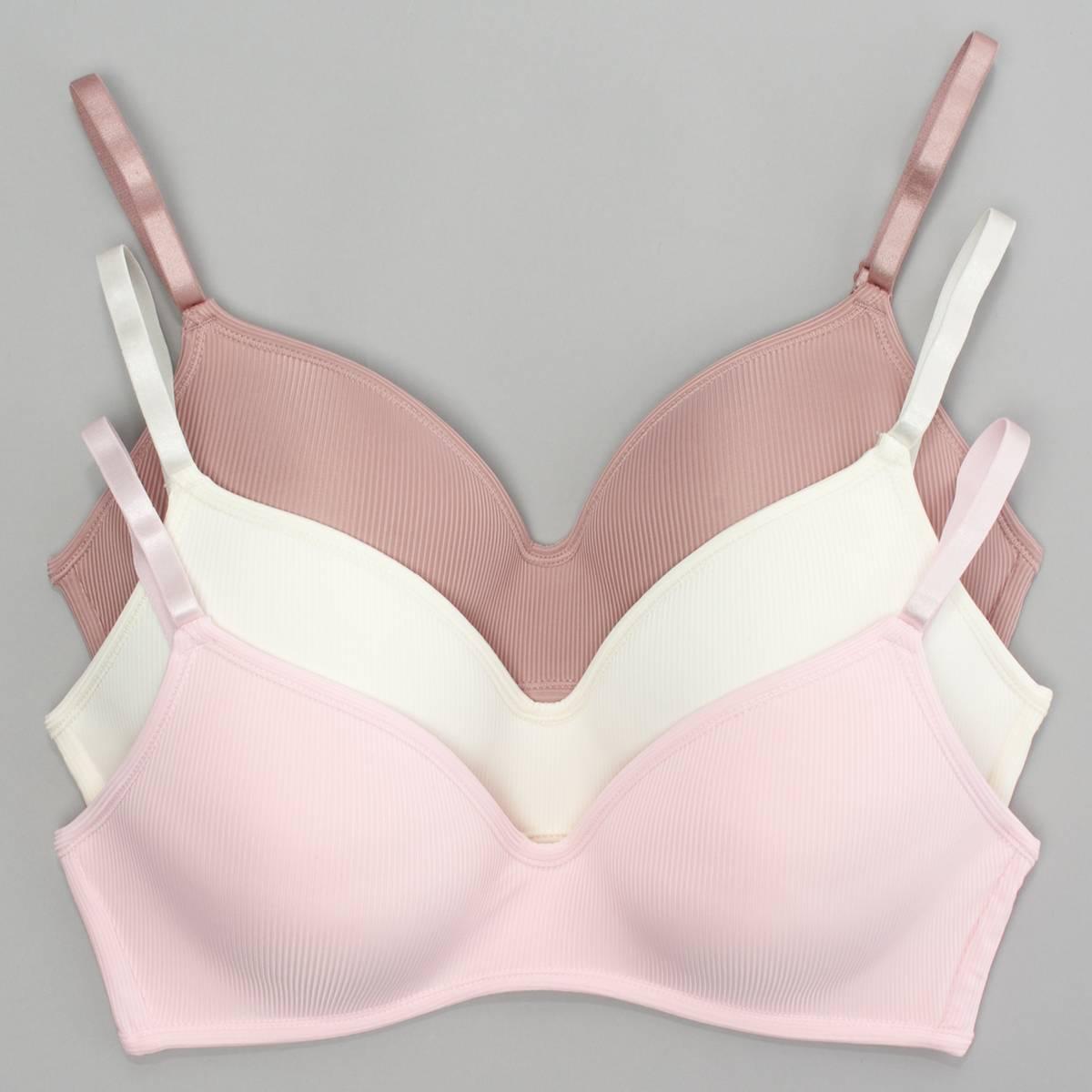 Click here for Womens Rene Rofe(R) 3pk. Ribbed Weekender Bras B29... prices