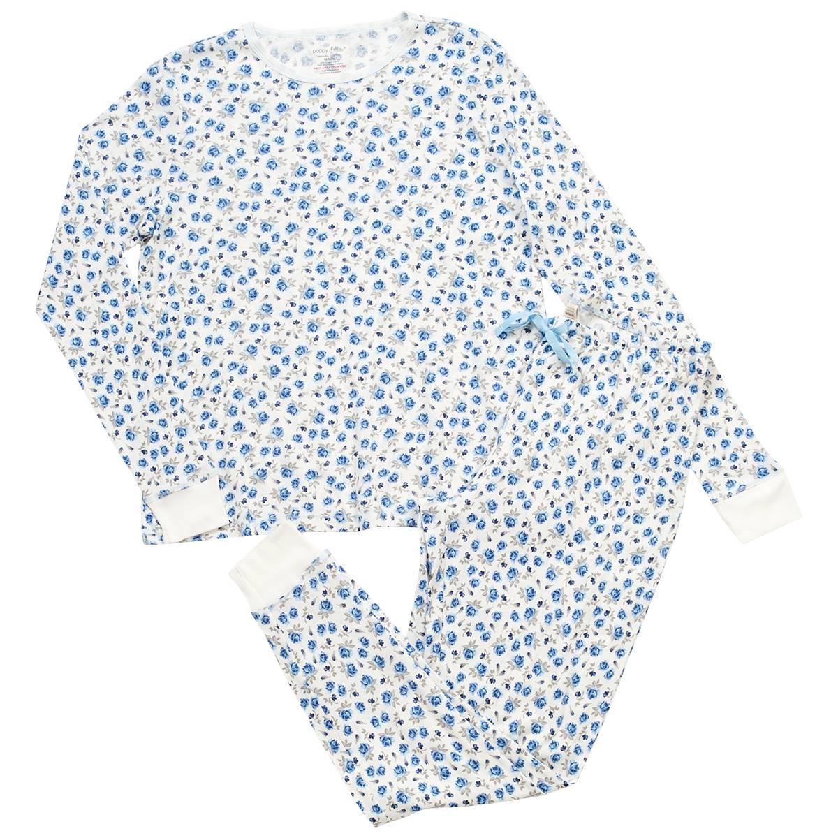 Click here for Womens Poppy & Clay Pointelle Floral Jogger Pajama... prices