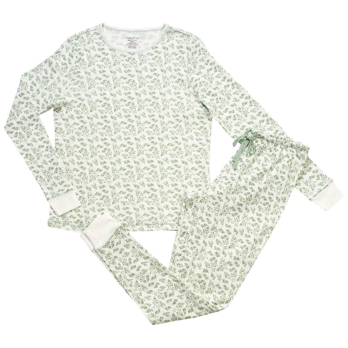 Click here for Womens Poppy & Clay Pointelle Floral Jogger Pajama... prices