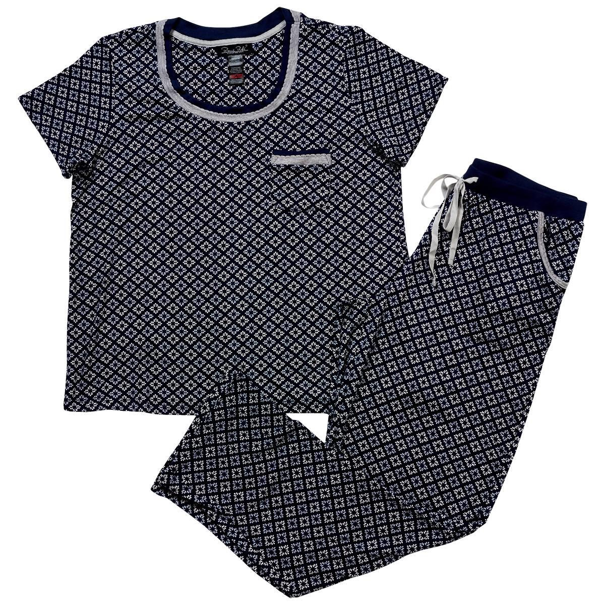 Click here for Womens Rene Rofe(R) Short Sleeve Geometric Pajama... prices