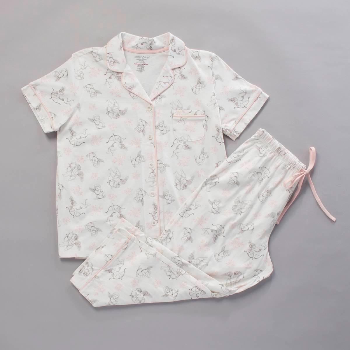 Click here for Womens Poppy & Clay Short Sleeve Valentines Day Cu... prices