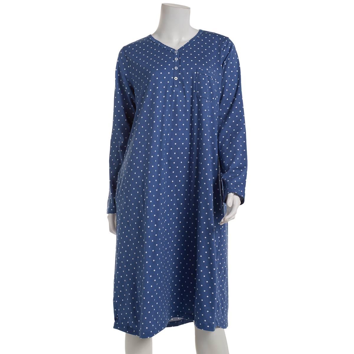 Click here for Womens Poppy & Clay Long Sleeve Dotted Henley Nigh... prices