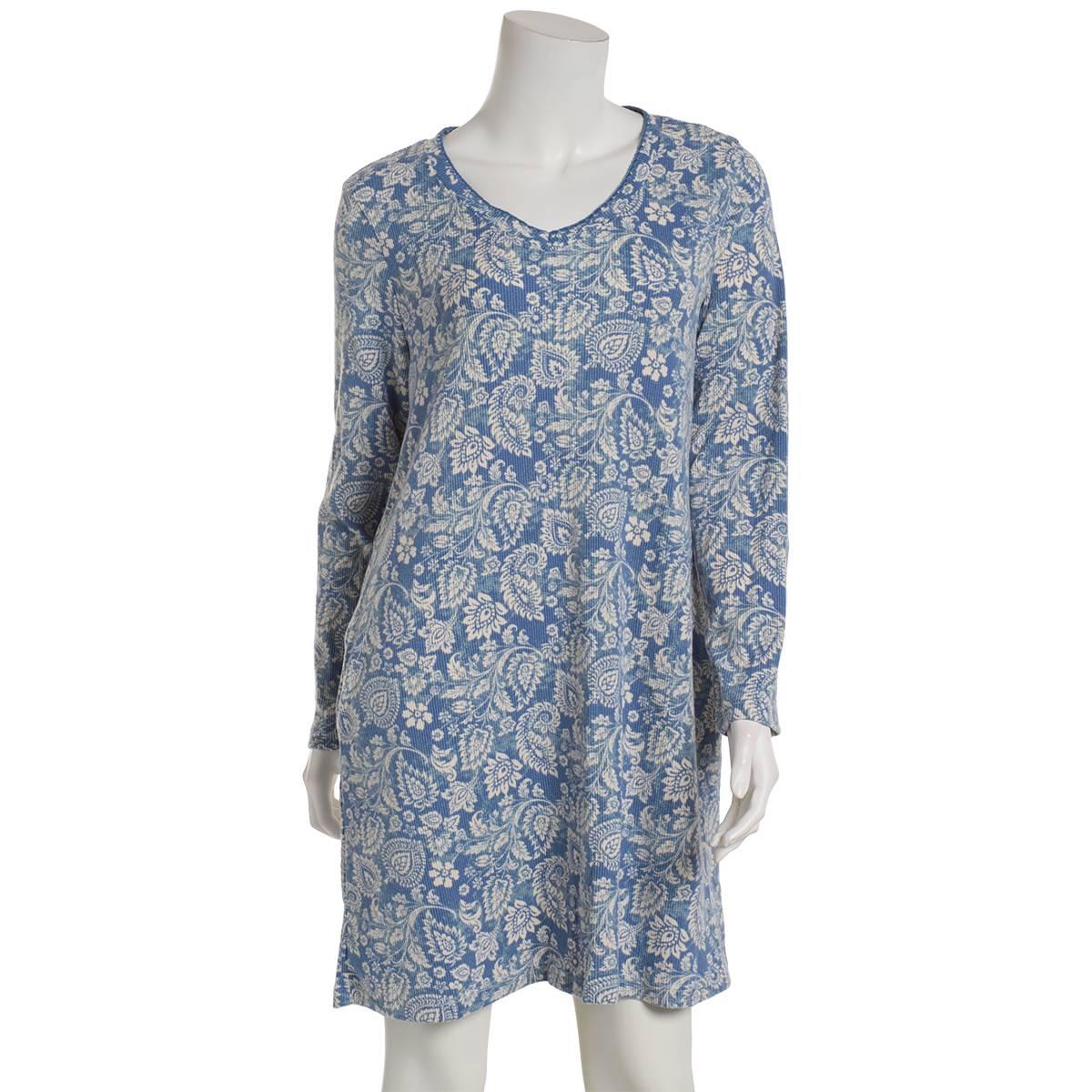 Click here for Plus Size Rene Rofe(R) Long Sleeve Paisley V-Neck... prices