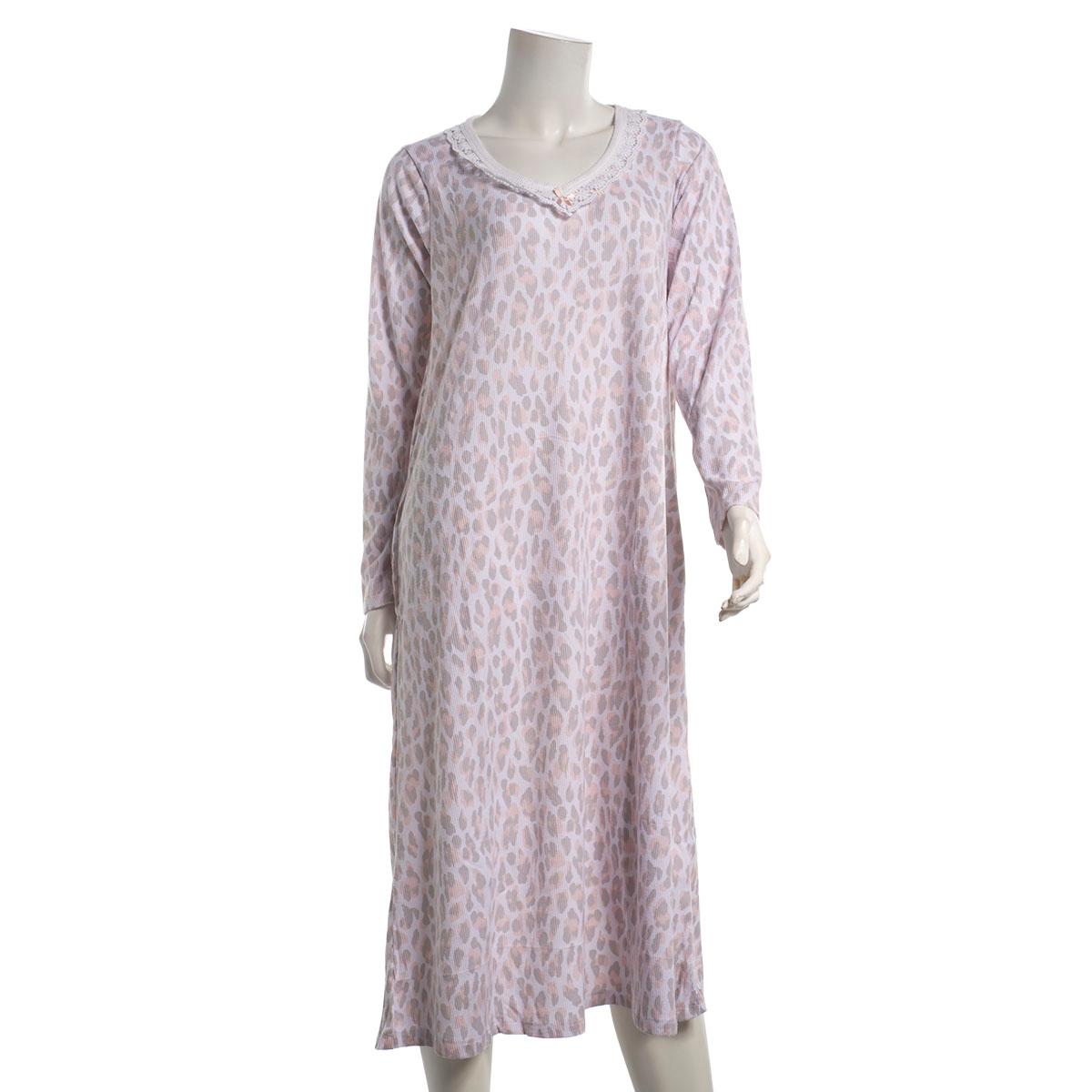 Click here for Womens Rene Rofe(R) Animal Waffle Nightshirt prices