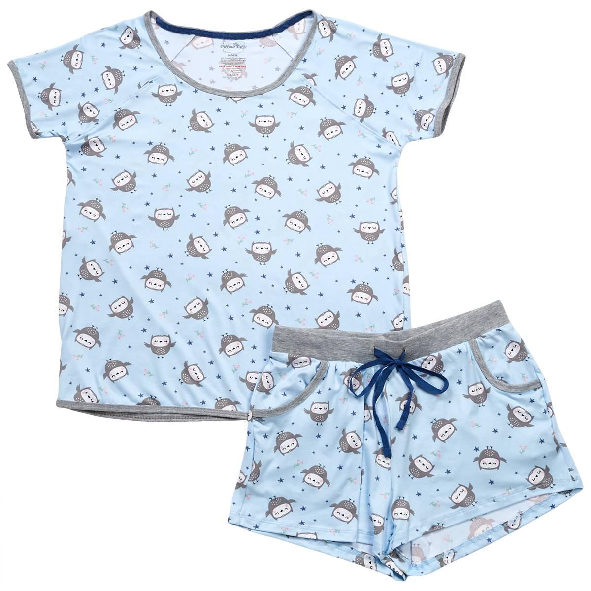 Click here for Juniors Pillow Talk Suede Owl & Star Boxer Pajama... prices