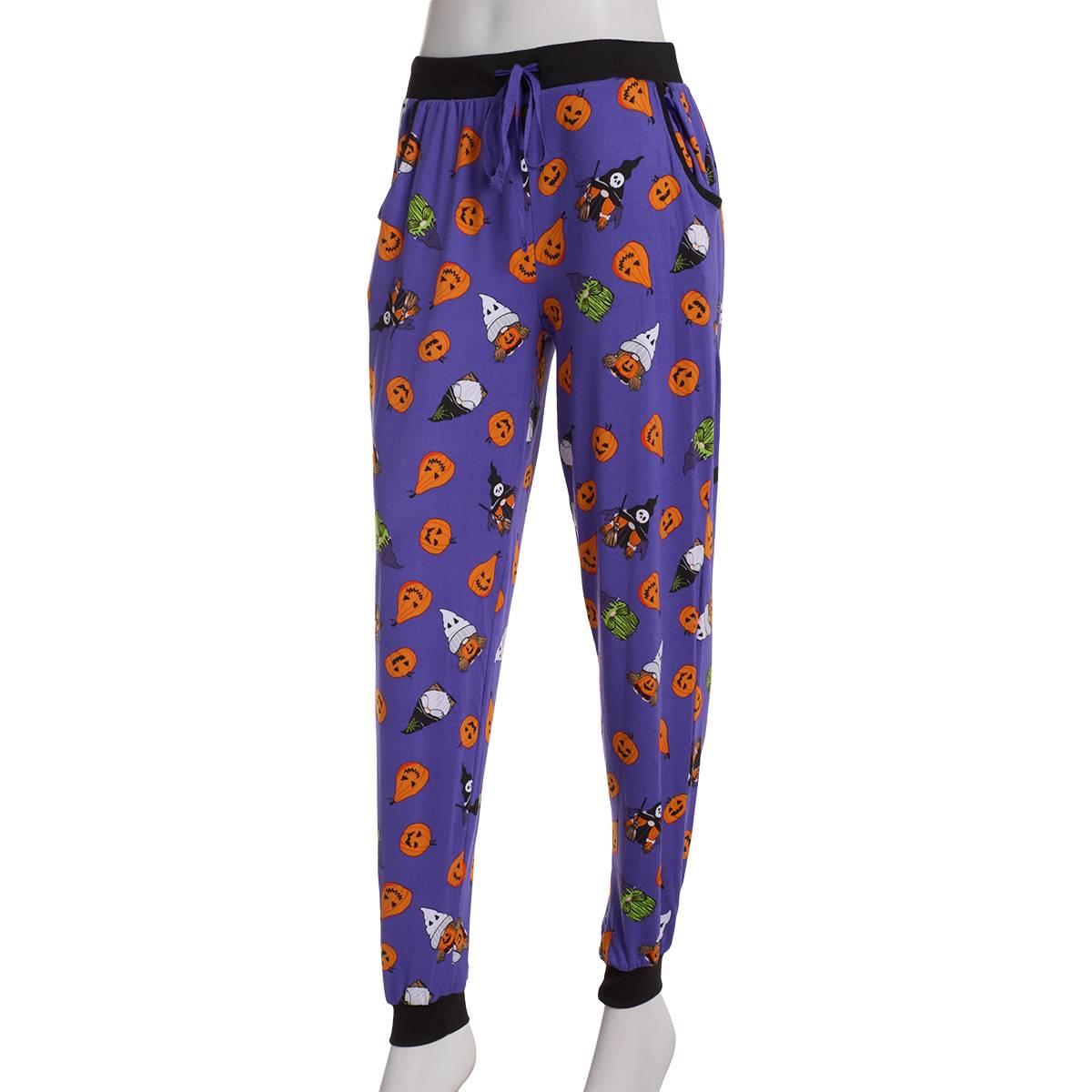 Click here for Womens Pillow Talk Halloween Pumpkins & Gnomes Paj... prices