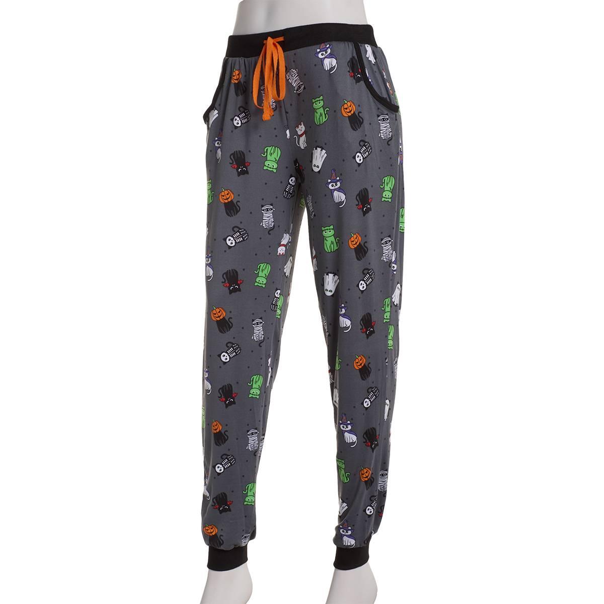 Click here for Womens Pillow Talk Halloween Mummy Cats Pajama Jog... prices