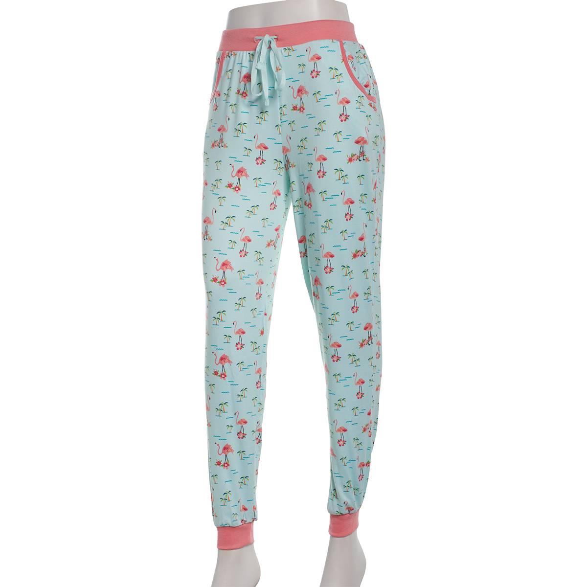 Click here for Juniors Pillow Talk Flamingo Pajama Joggers prices