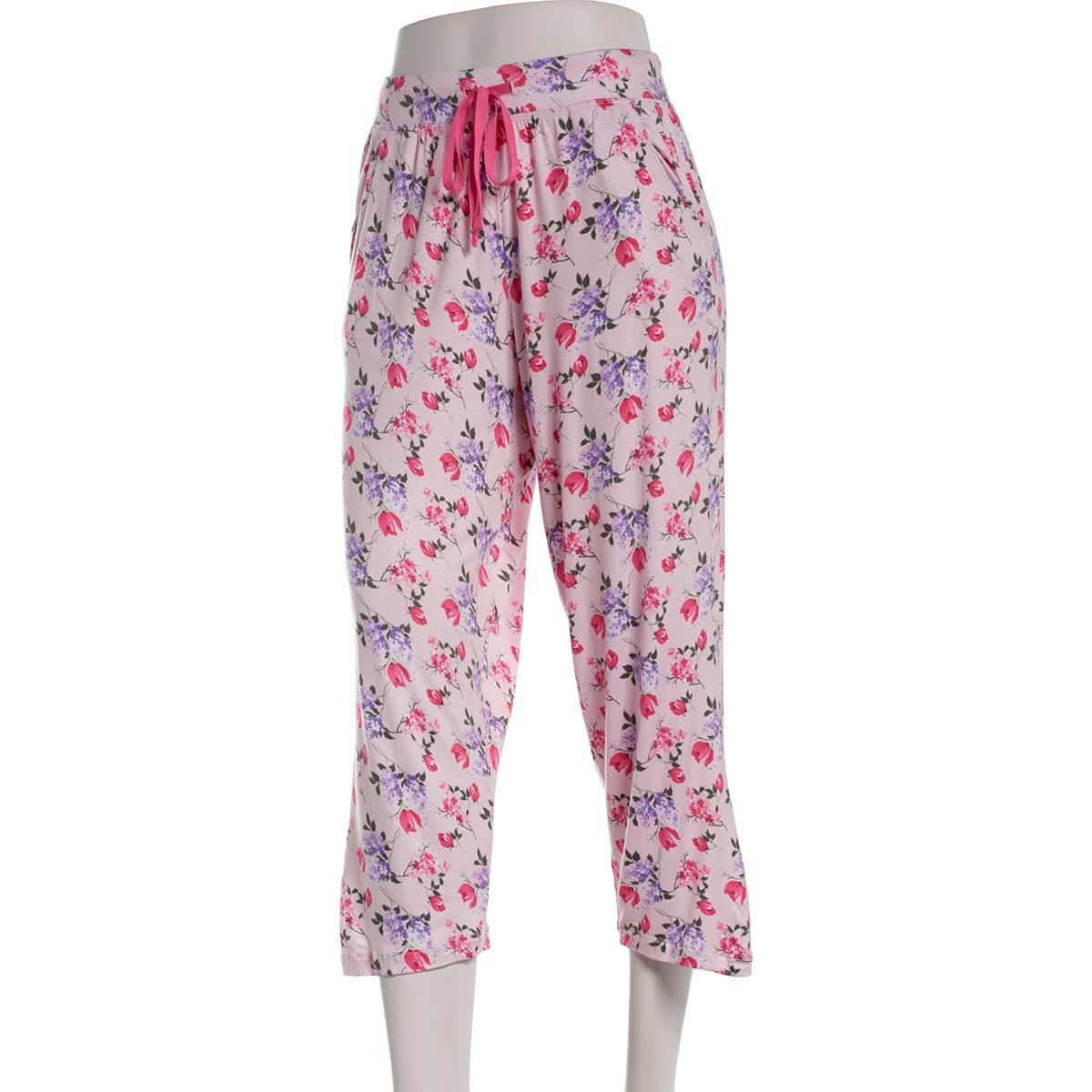 Click here for Womens Rene Rofe(R) Floral Capri Pajama Pants - Pi... prices