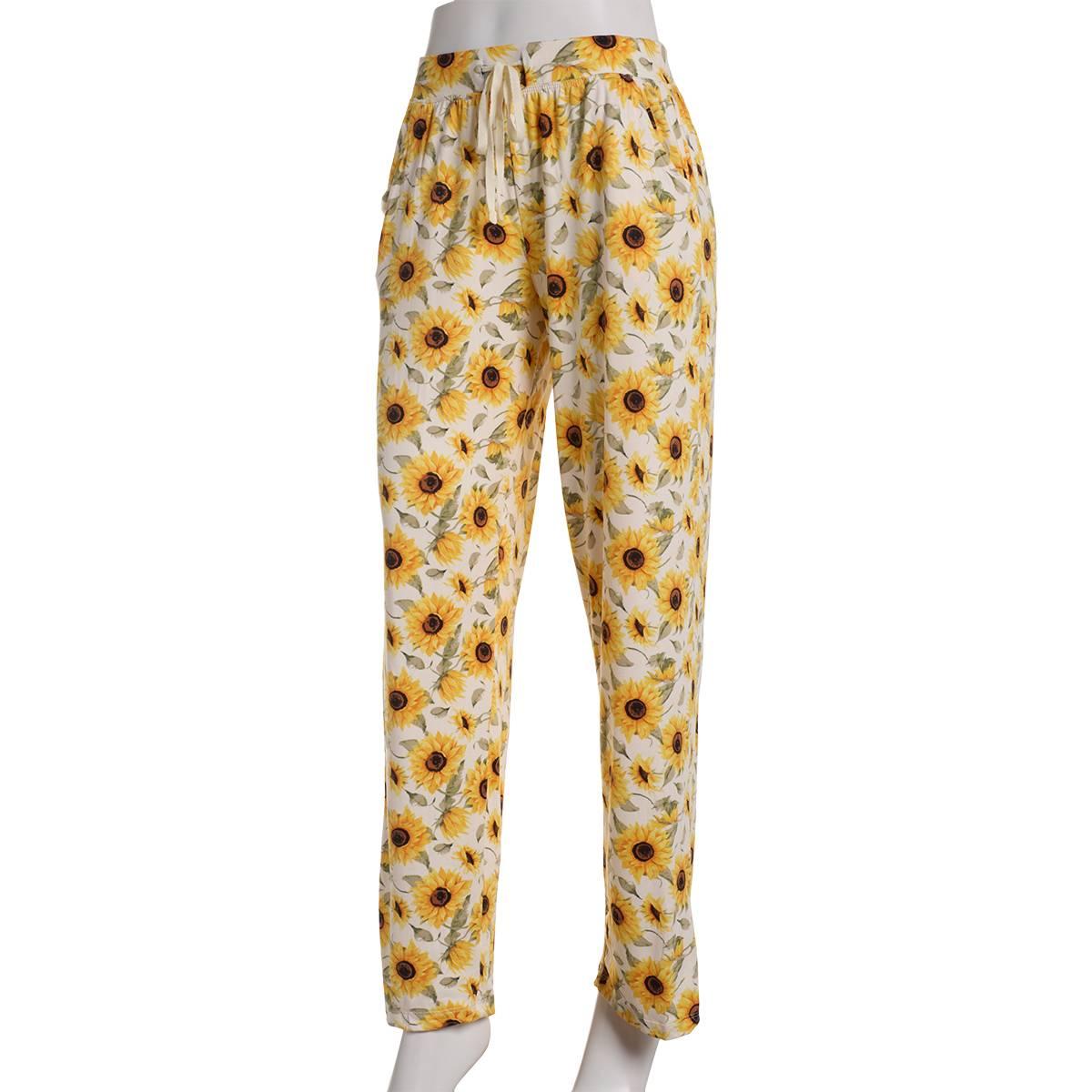Click here for Womens Rene Rofe(R) Sunflower Pajama Pants prices