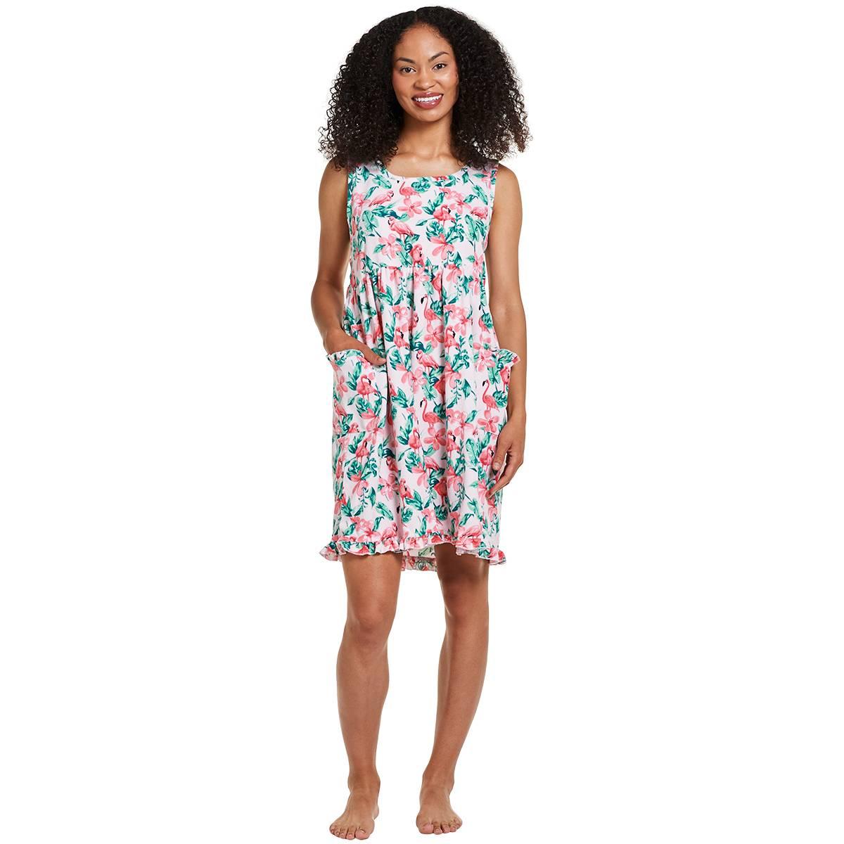Click here for Womens Rene Rofe(R) Sleeveless Flamingo Vintage Te... prices