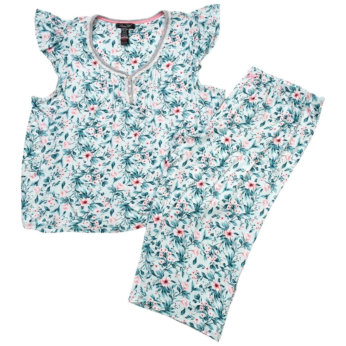 Click here for Plus Size Rene Rofe Flutter Cap Sleeve Tropical Fl... prices