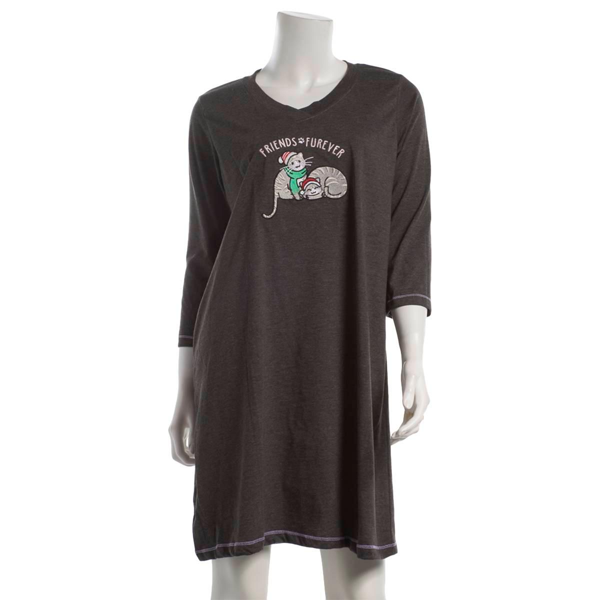 Click here for Womens Rene Rofe Friends Furever Winter Cats Night... prices