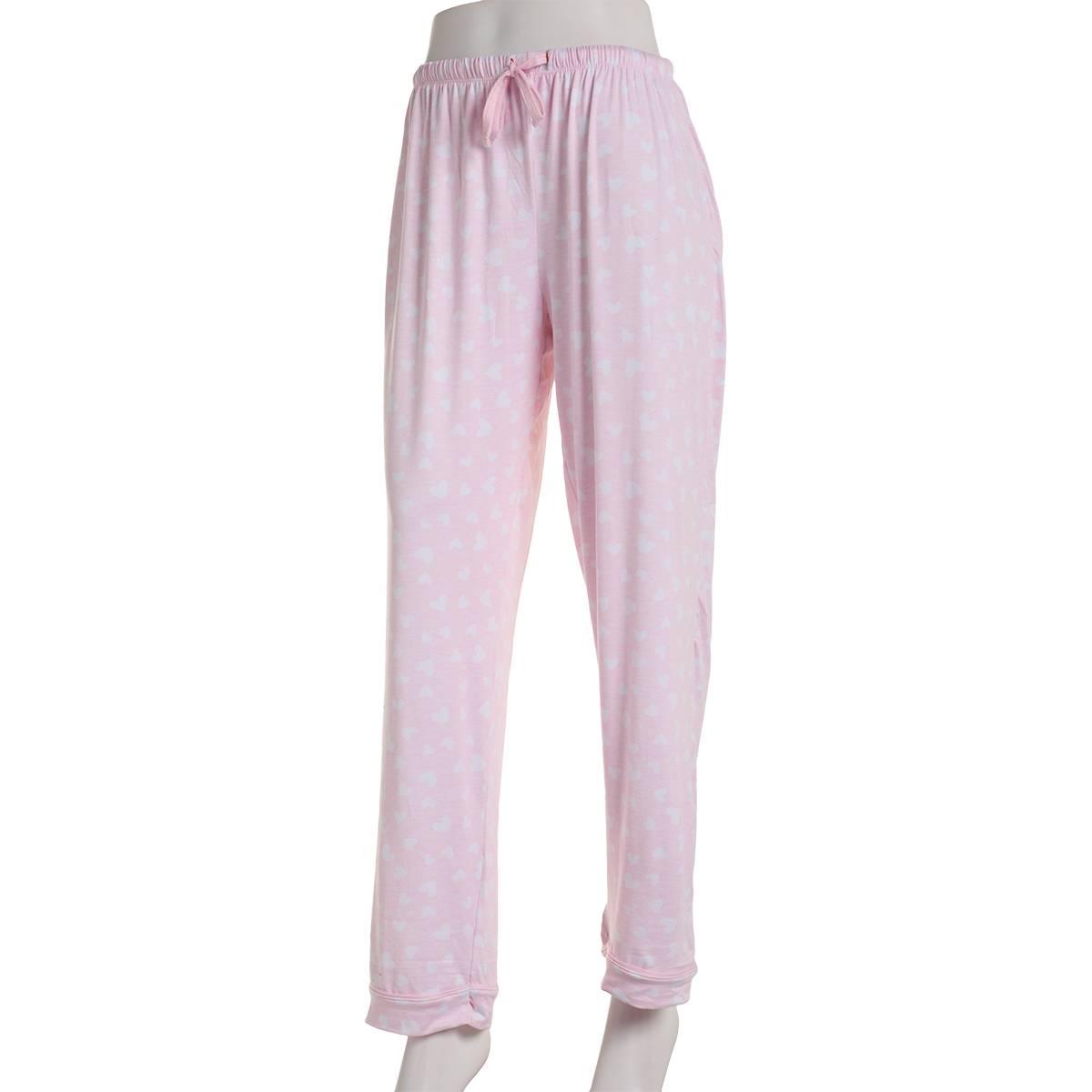Click here for Womens Pillow Talk Heart Poly Suede Pajama Pants prices