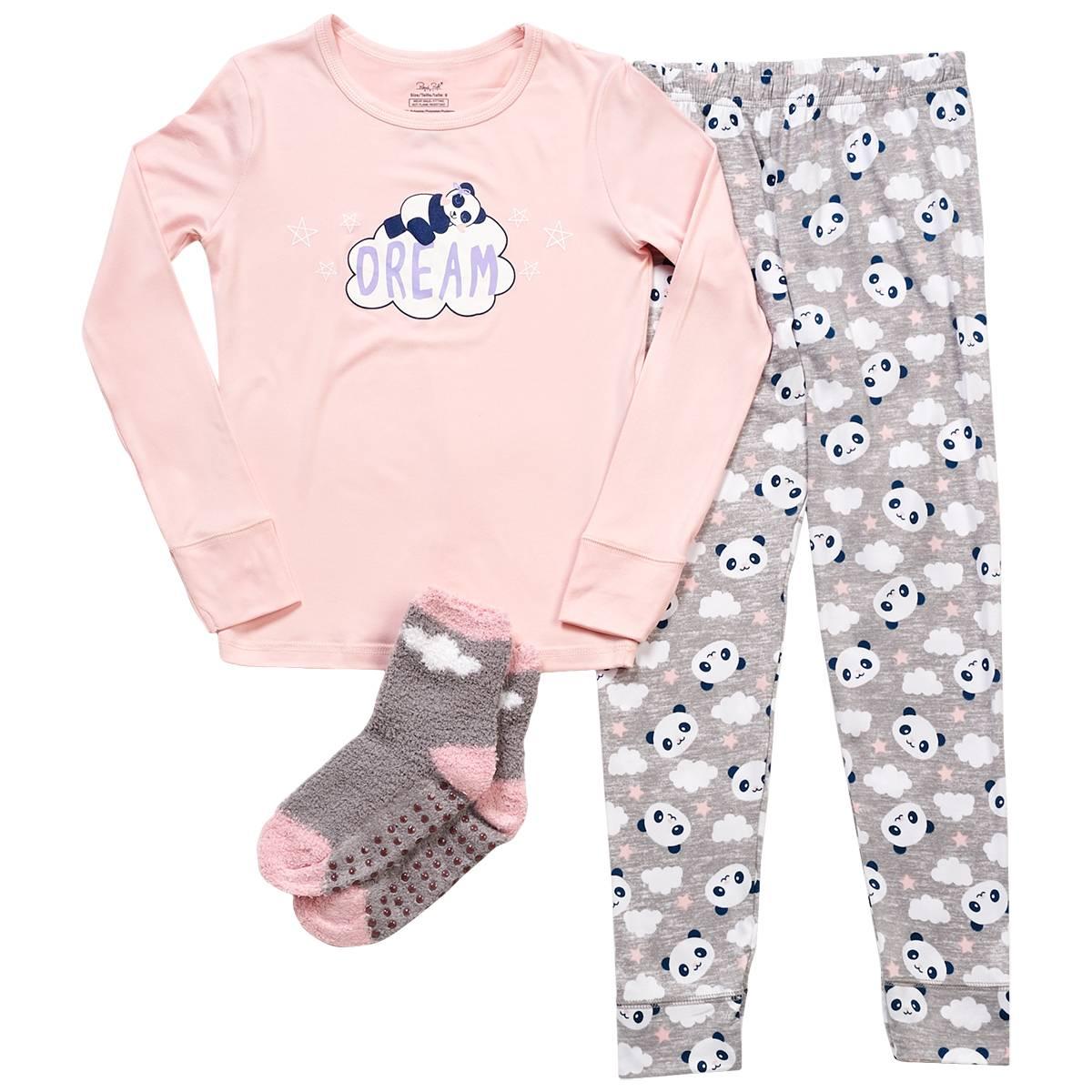 Click here for Girls Rene Rofe(R) Soft & Cozy Dream Panda 3pc. Pa... prices