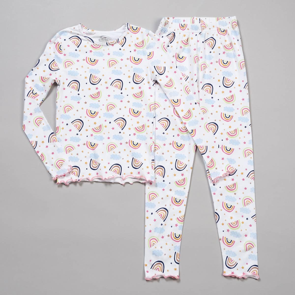 Click here for Girls (7-16) Rene Rofe(R) 2pc. Rainbow/Stars Snug... prices