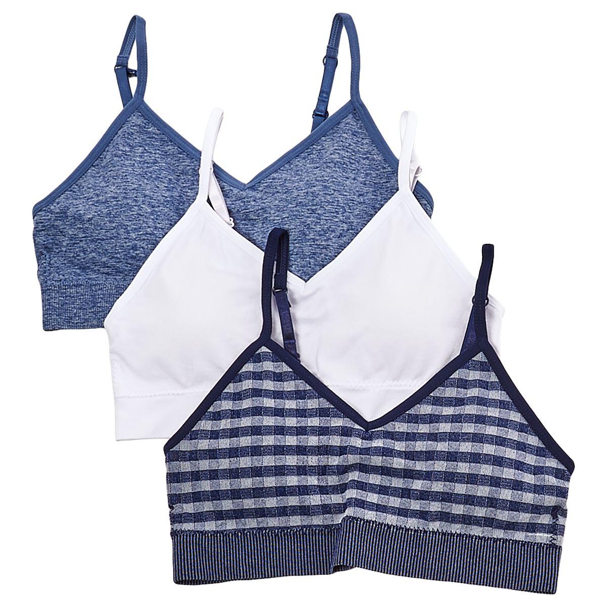 Click here for Girls (7-14) Lala(R) Willow 3pk. Seamless Plaid Br... prices