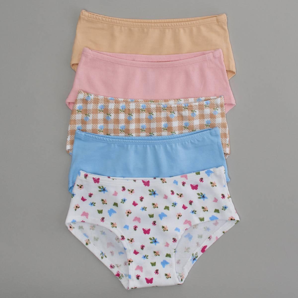 Click here for Girls (4-6x) Rene Rofe(R) 5pk. Floral Check Hipste... prices