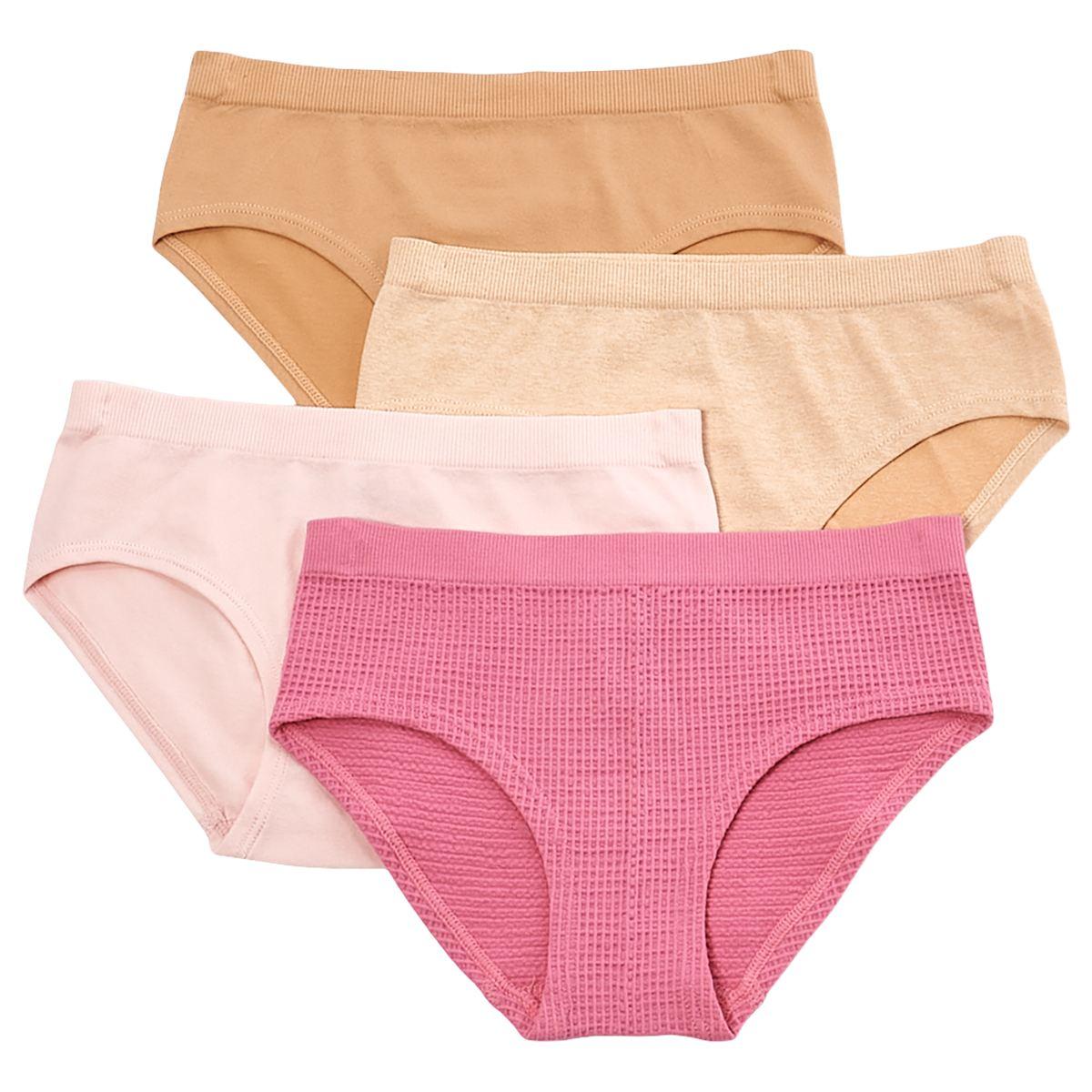 Click here for Girls (7-14) Lala(R) Gigi 4pk. Seamless Waffle Hip... prices