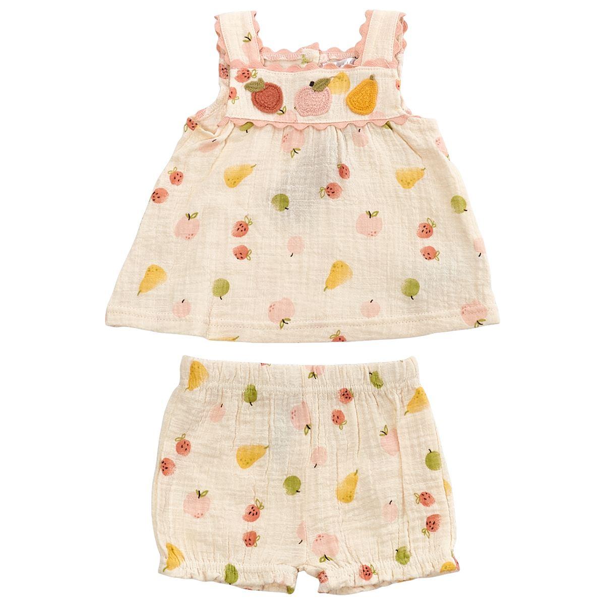 Click here for Baby Girl (NB-9M) Adley & Hudson(R) Fruit Top & Sh... prices