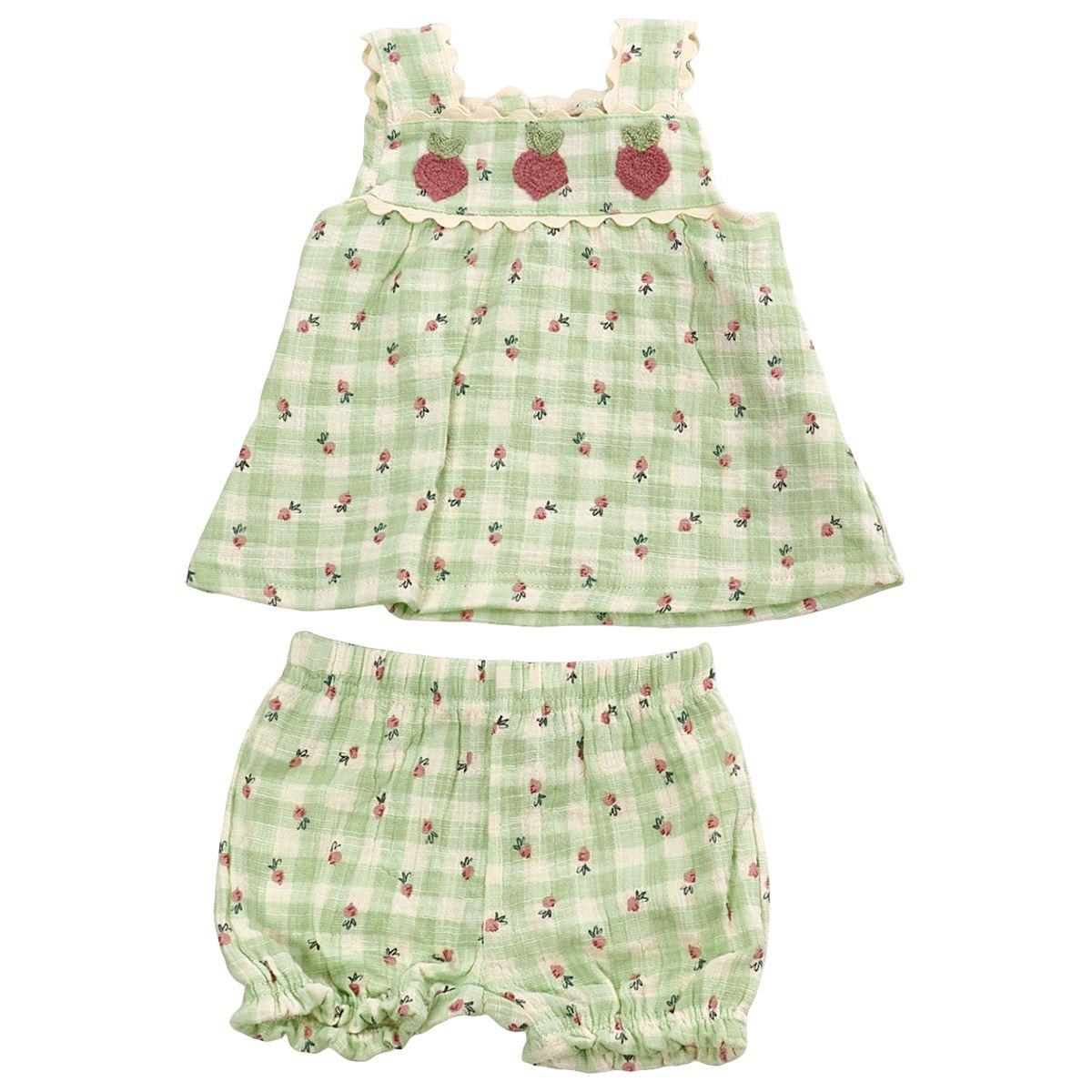 Click here for Baby Girl (NB-9M) Adley & Hudson(R) Veggie Top & S... prices