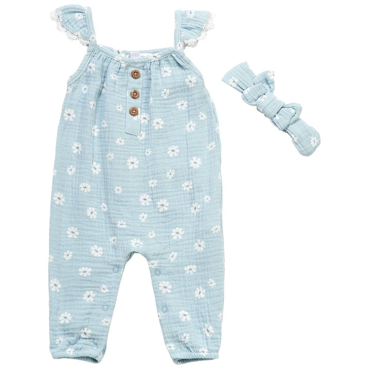 Click here for Baby Girl (NB-9M) Emily & Oliver(R) 2pc. Daisy Gau... prices